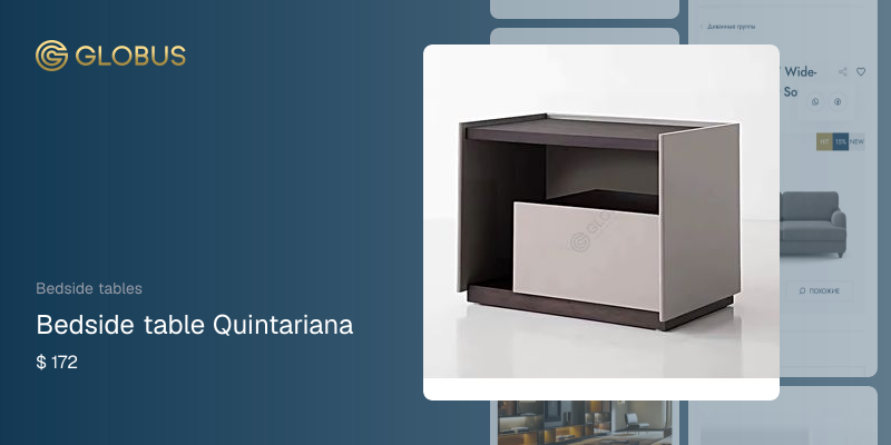Bedside table MOLTENI 5050 Price | Globus Furniture from China