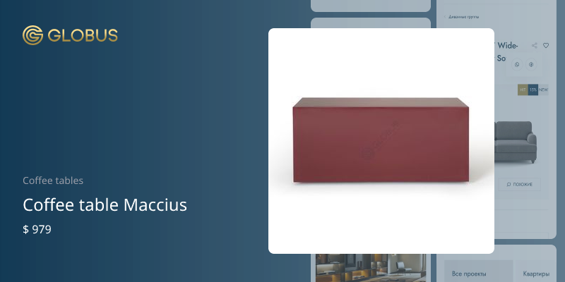 Coffee table Maccius | Globus Furniture from China